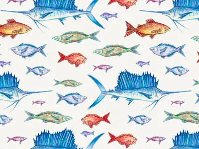 Fish Pattern designs, themes, templates and downloadable graphic ...
