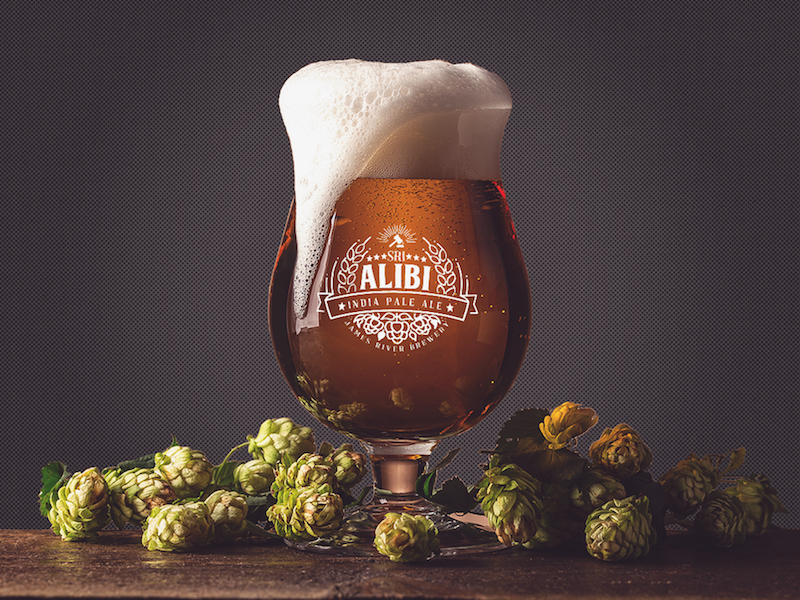 Alibi IPA Logo Mockup by Aaron Lee on Dribbble