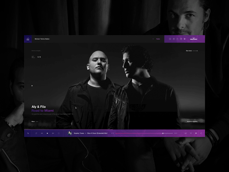 Record Dance Radio by Alexander for A2SEVEN on Dribbble