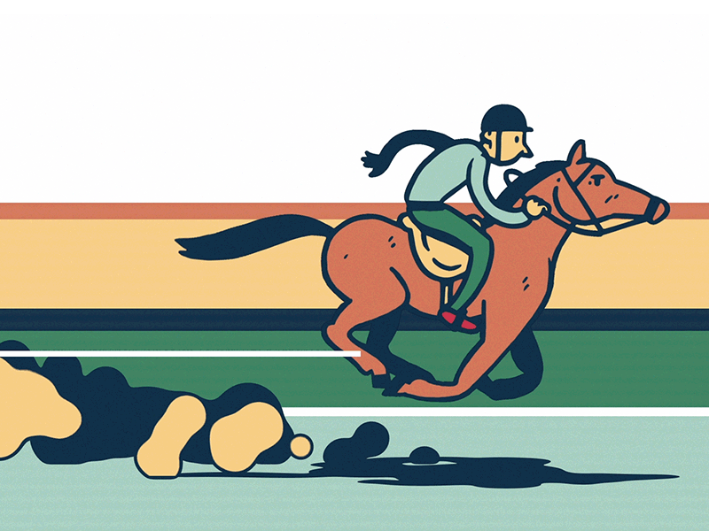 Horse racing by Kristoffer Stokkerud on Dribbble