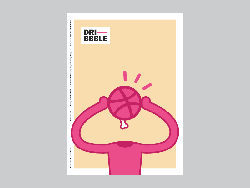 Dribbble poster! by Tobias Larsen on Dribbble