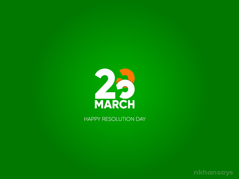 March - Happy Resolution Day by nkhansays | Miniarc on Dribbble