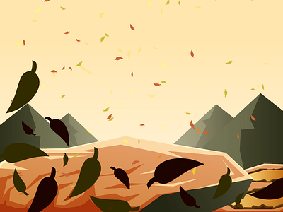 Fall Landscape by Jason Yang on Dribbble