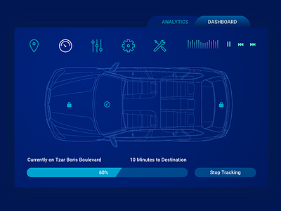 Car Interface - Day 034 by Diana Mutafova on Dribbble