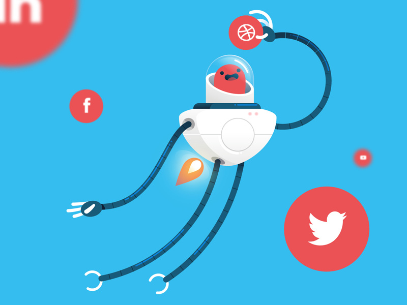 Yay robots ! part 4 by Benoit Drigny on Dribbble
