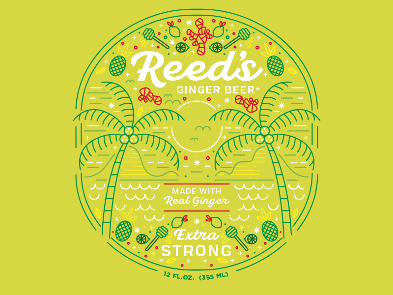 Reed's Ginger Beer by Adam Grason on Dribbble