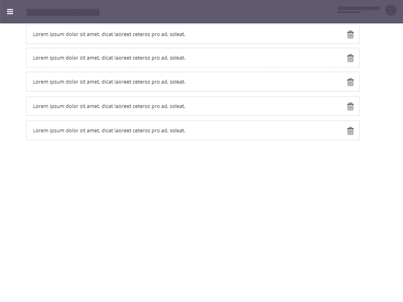 Delete row Animation by DesignBird on Dribbble