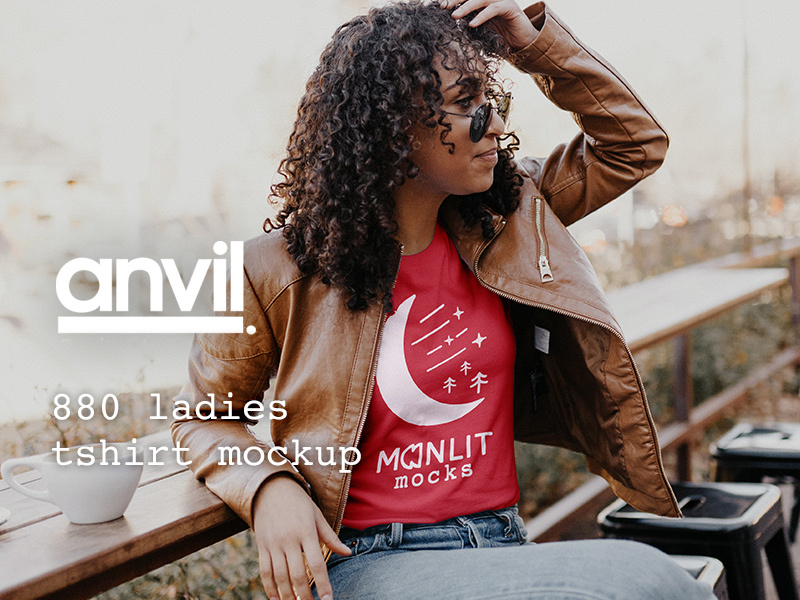 Women's Crew Neck Mockup (Anvil 880 style) by Moonlit Mocks on Dribbble