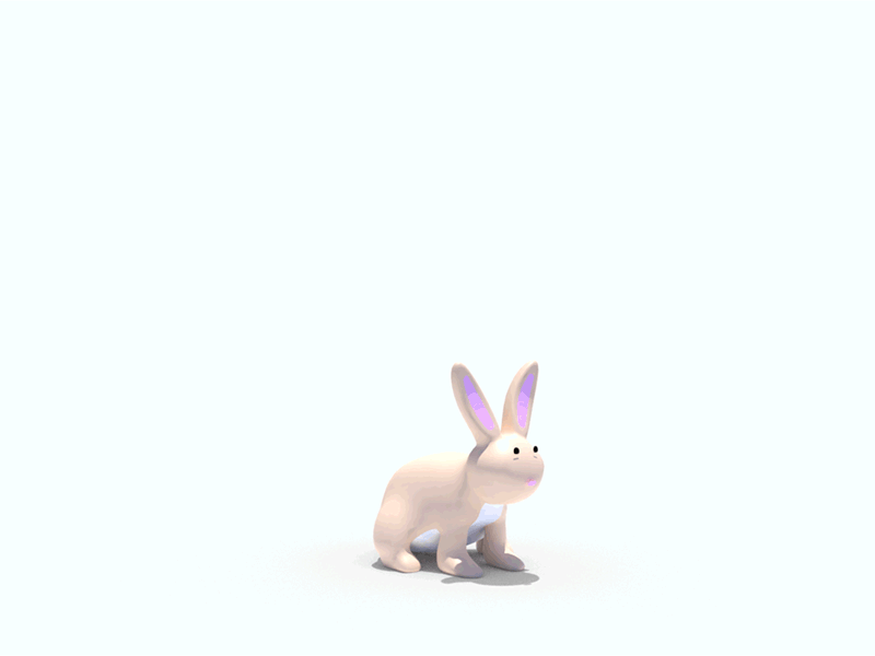 Bunny Rabbit Blender Low Poly designs, themes, templates and ...