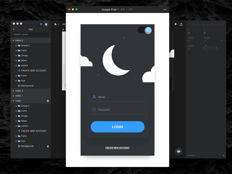 Dark Light Mode Login Concept by Victor Vergara on Dribbble