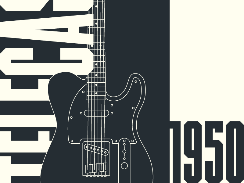 Telecaster by Kelly Rice on Dribbble