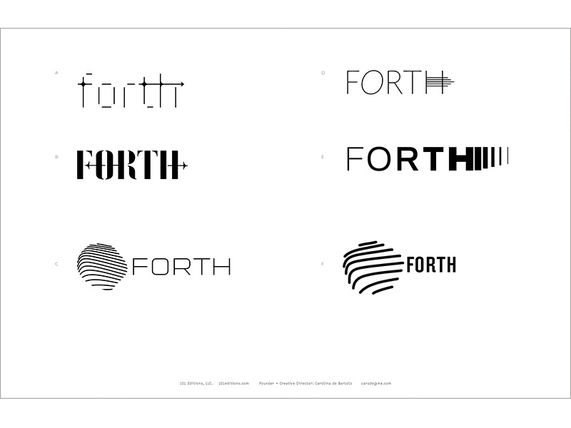 Forth Logo Sketches by Carolina de Bartolo on Dribbble
