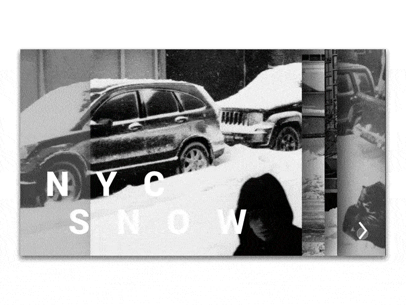Photo Transition- NYC Snow by Fuyen Hsiao on Dribbble