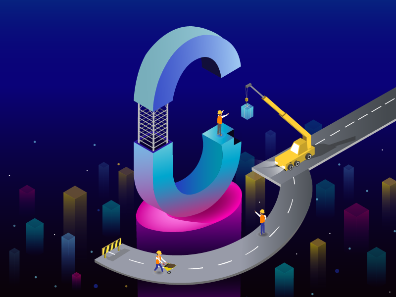 C for Construction by Maitreyi Ghosh on Dribbble