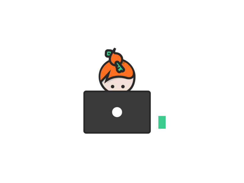 Keybase loader by Cécile Boucheron on Dribbble