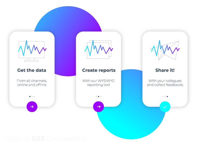 Daily UI #23 - Onboarding by Laura P. on Dribbble