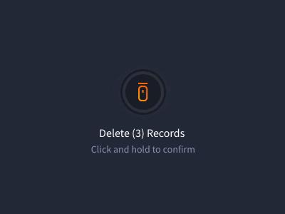 Bulk Modify/Delete Confirm UI by Mike Wenger for Swimlane on Dribbble