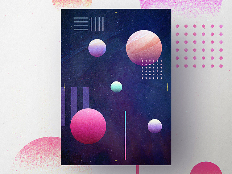 Planets poster by Sean Sinclair on Dribbble