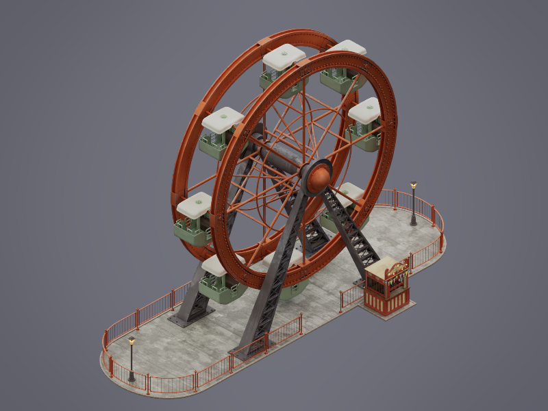 Ferris wheel by Jose Olmedo on Dribbble