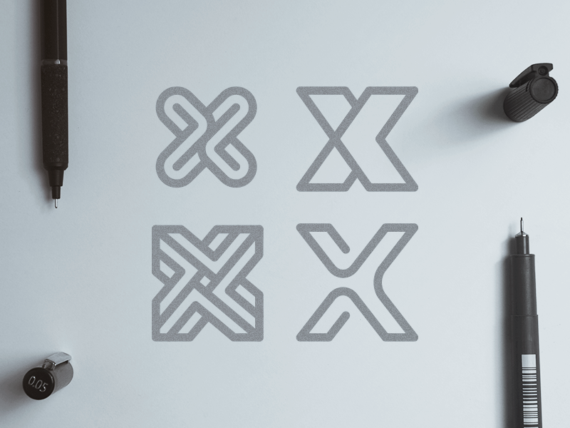 X Logo Explorations II by André Piçarra on Dribbble