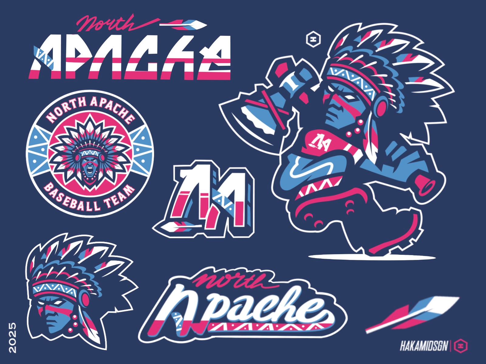 NORTH APACHE BASEBALL MASCOT by Hakam _mid on Dribbble