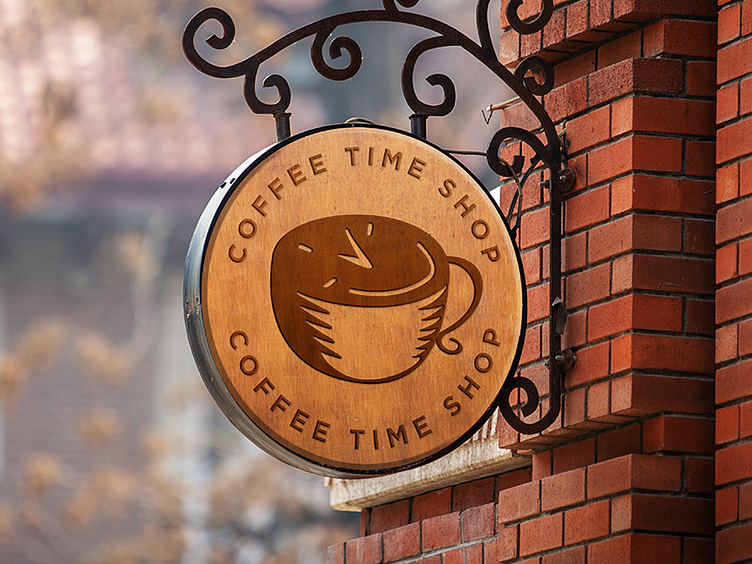 Coffee Time Shop Signage by James Strange on Dribbble