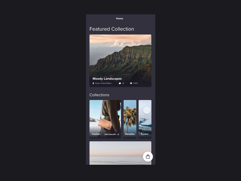 Menu Transitions (6/15) by Martha Bergmann on Dribbble