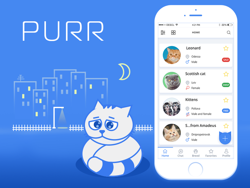 Purr App by Tanya Svisch on Dribbble