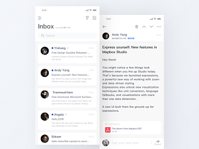 Inbox by ccffcc on Dribbble