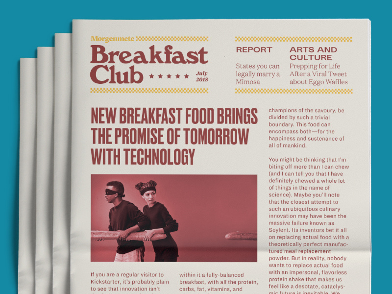 Morgenmete Breakfast Club by Tim Lampe on Dribbble