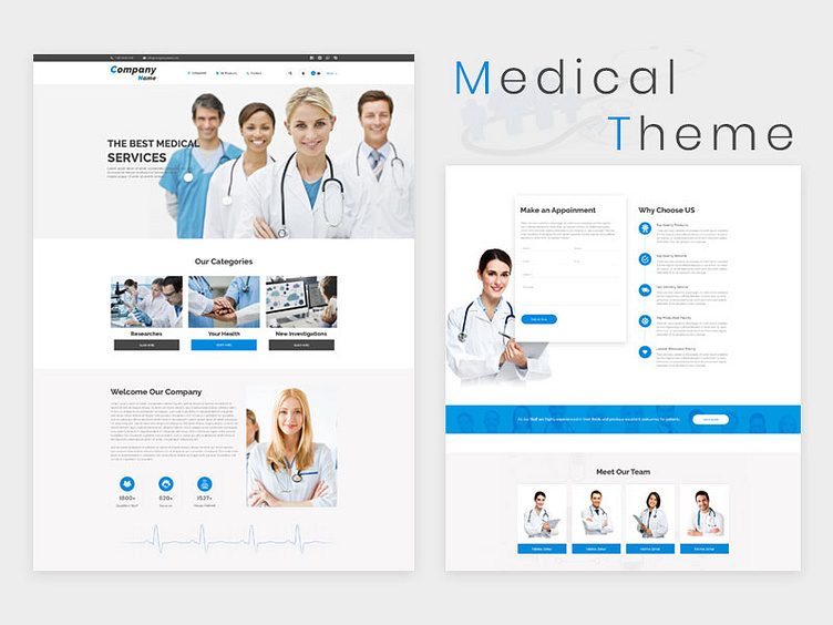 Medical Theme by Umar Farooq on Dribbble