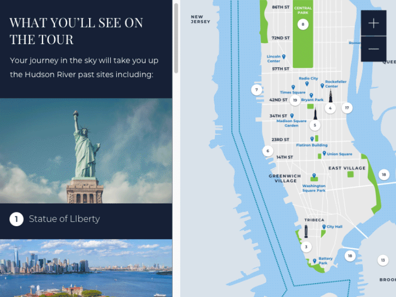 Interactive Tour Map by Kerrin McLaughlin for ExpandTheRoom on Dribbble