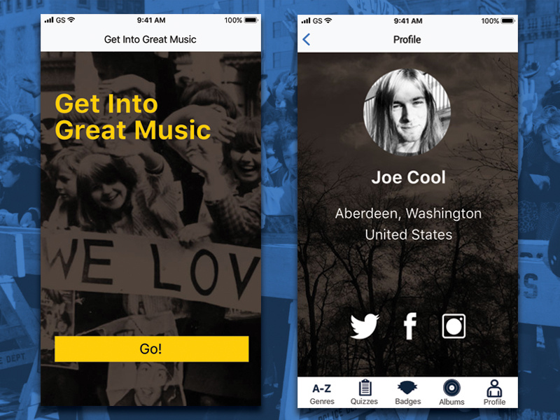 Load | User Profile Screens by Richard Mullins on Dribbble