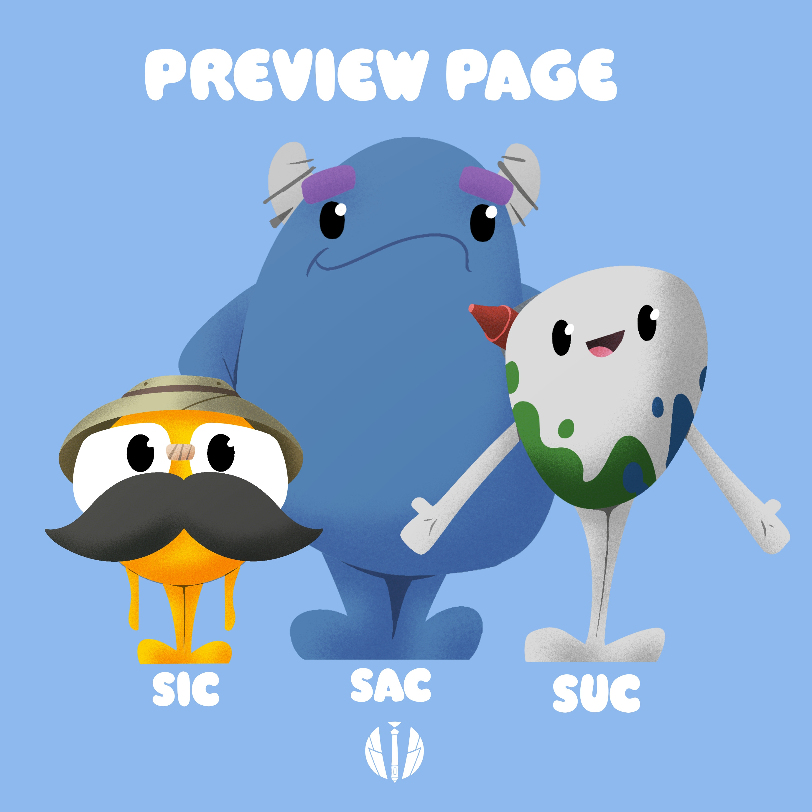 SIC SAC SUC Original character design sheets by DrawingDaveDraws on ...