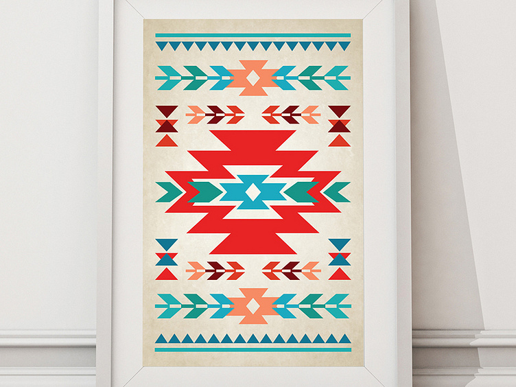 Aztec Poster by JoAnna Brown on Dribbble