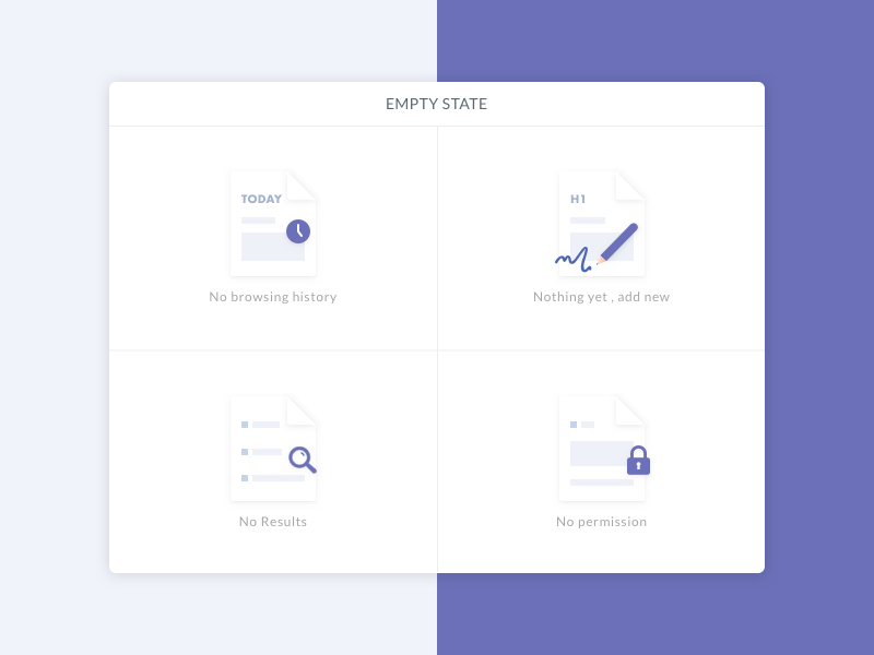Empty State design for Thoughts by Sic for Teambition on Dribbble