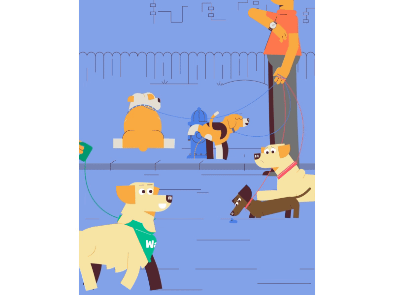 Wag! Group vs Solo Walk by MOWE on Dribbble