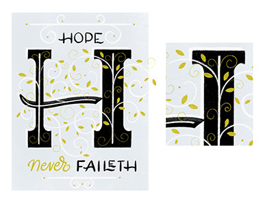 Drop Cap H by Cecile Madonna on Dribbble