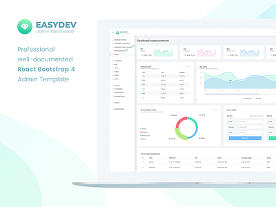 EasyDev Admin Template by Katerina on Dribbble