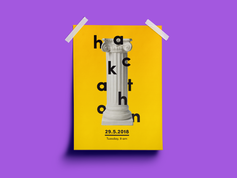 hackathon posters by Ayala for mondaydotcom on Dribbble