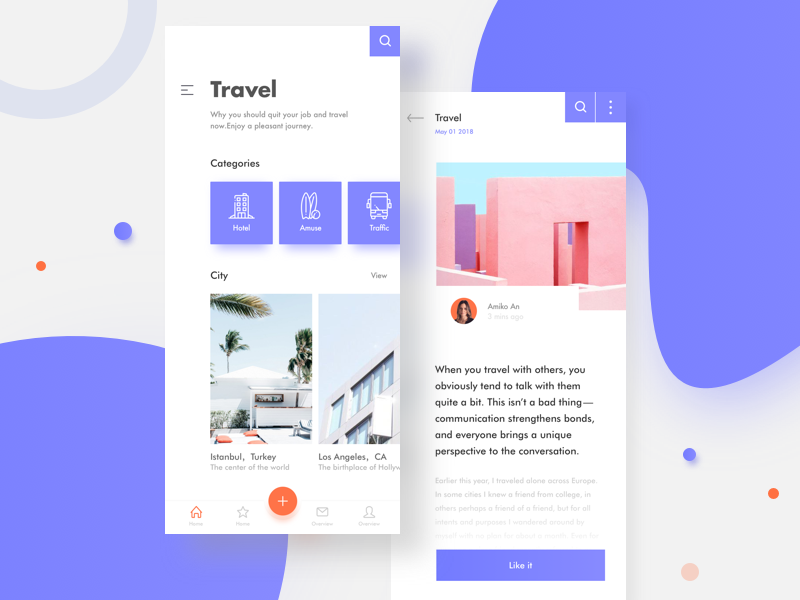 Travel App UI📱 by Amiko for Frandy Design on Dribbble