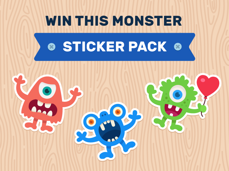 Monster sticker pack by Happy Monster Club on Dribbble
