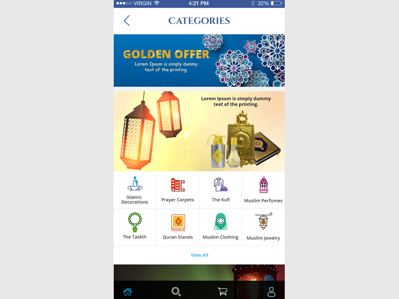 Categories Screen by Shagun on Dribbble