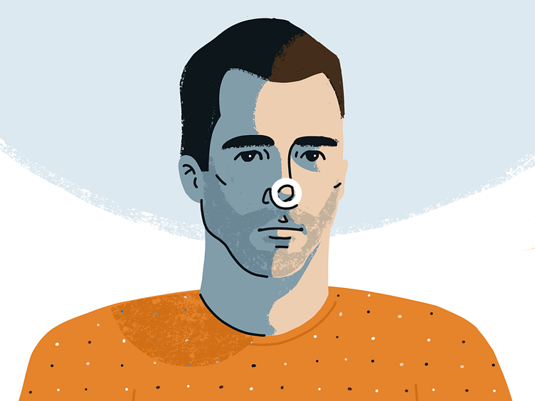 Portrait of the one man by Veronika Vieyra on Dribbble