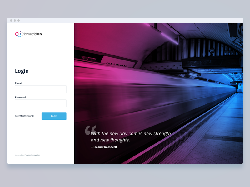 Login screen by Sergio Alves on Dribbble