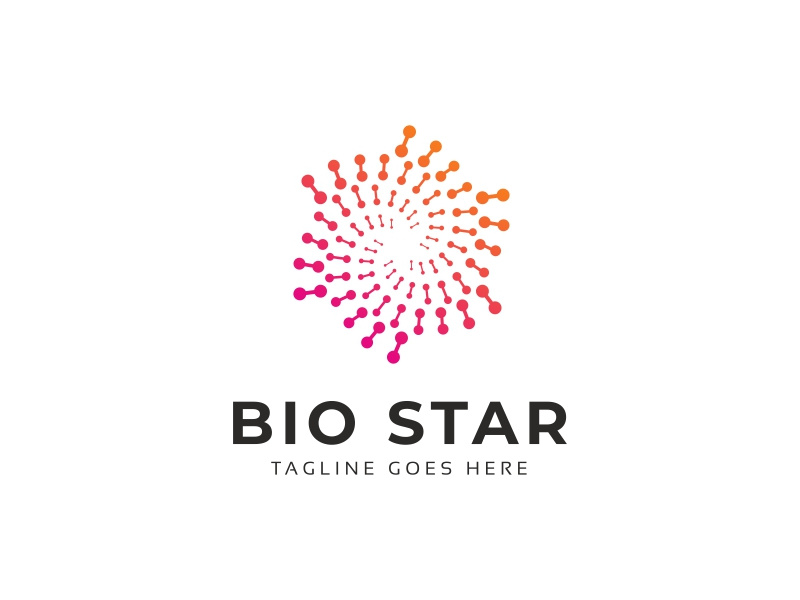 Bio Star Logo by iRussu on Dribbble