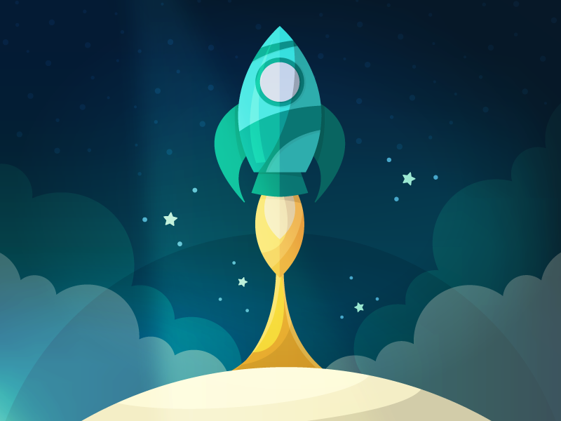 Rocket by Jo Silva on Dribbble
