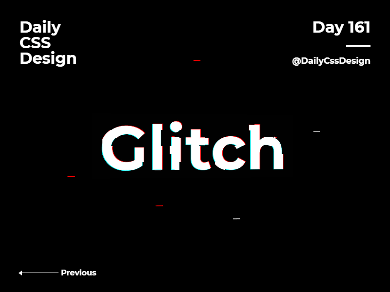 Day 161 - Daily CSS Design by Bjørn Fjellstad on Dribbble