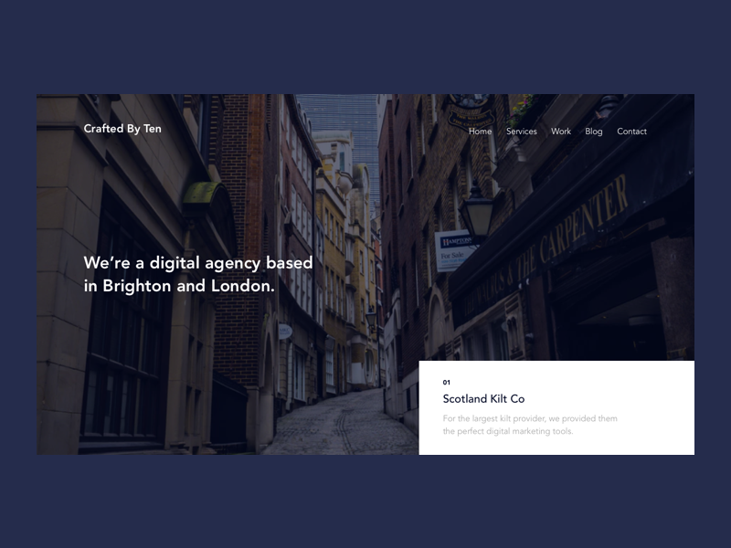 Agency UI Concept by Callum Harrod on Dribbble