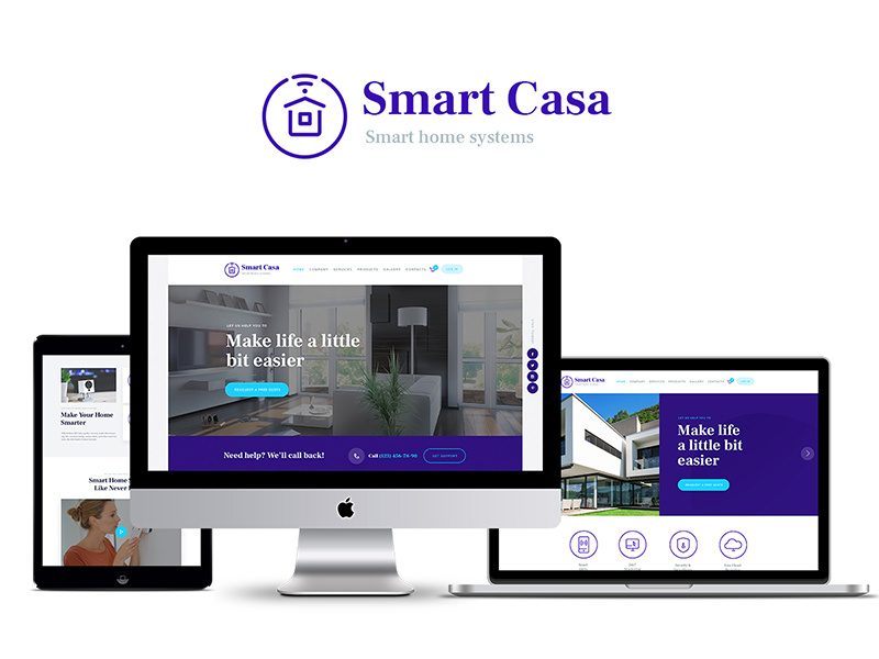 Smart Casa | Home Automation & Technologies WordPress Theme by Axiom Themes on Dribbble